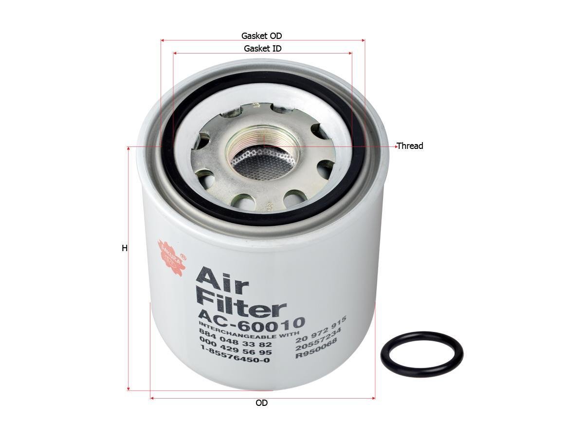Sakura Filters AIR DRYER FILTER | PART NO: AC-60010 - Filterpro