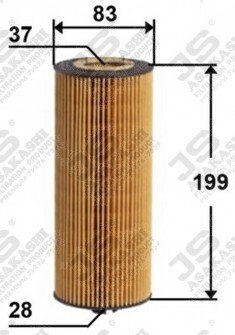 JS Asakashi Filters OIL FILTER | PART NO: OE0017 - Filterpro